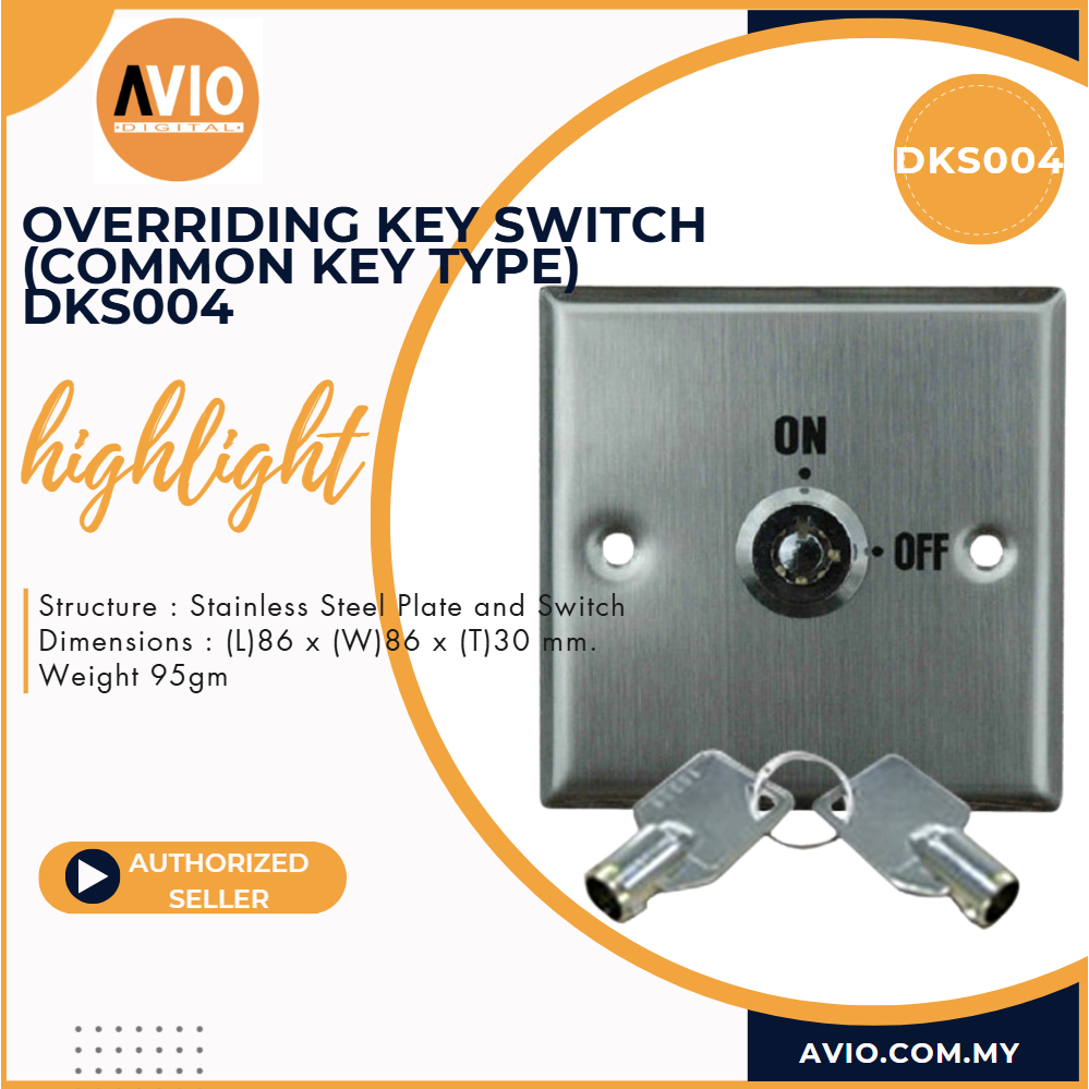 Key Switch On Off Selection Stainless Steel Emergency Door Access ...