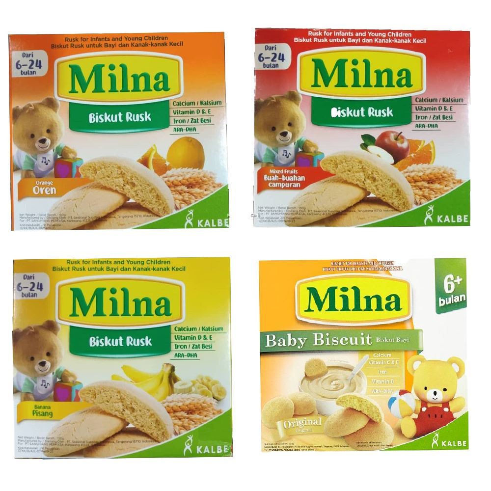 Milna Baby Rusk (130g) For 6+ Babies | Shopee Malaysia