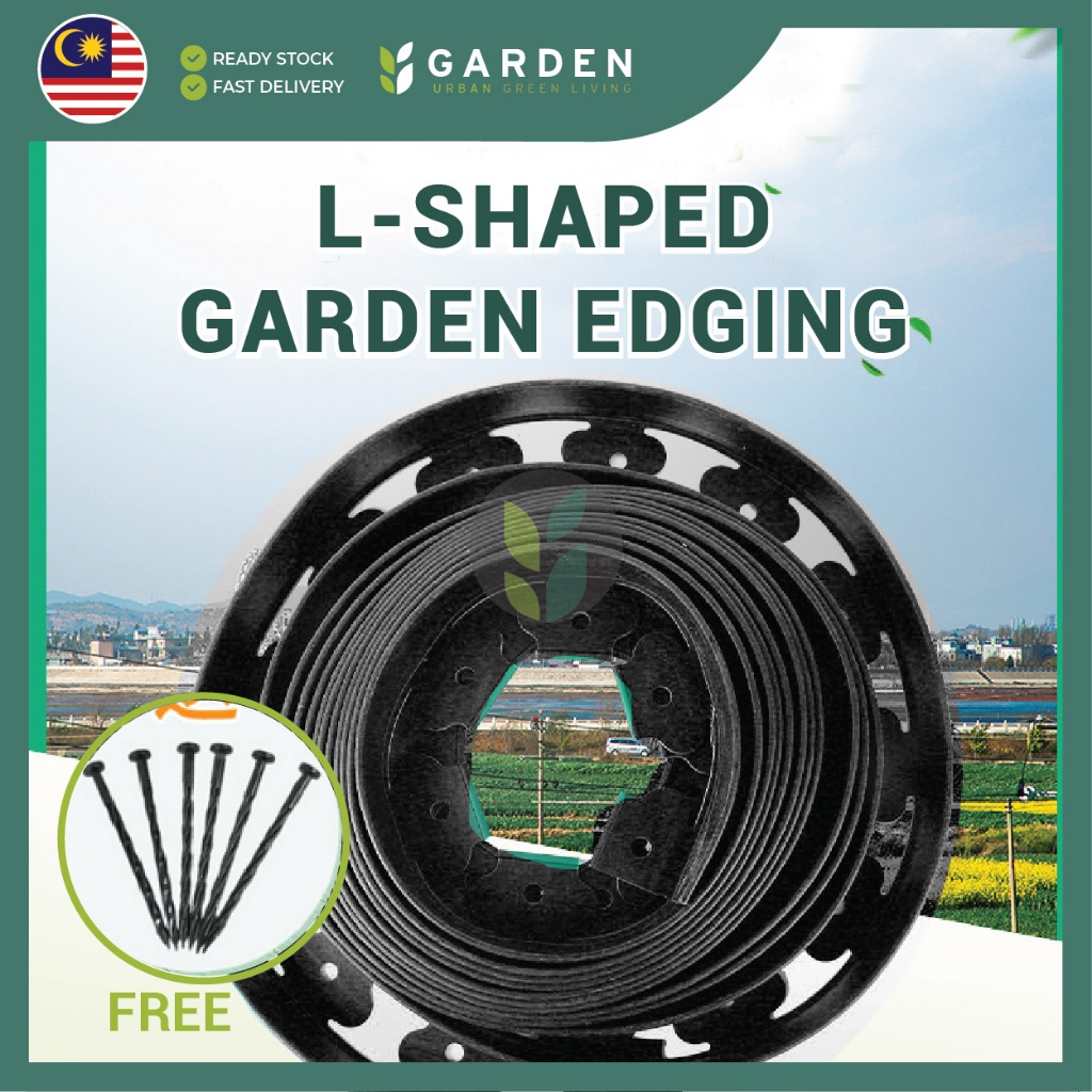 Thickened L-Shaped Garden Edging Strip – Root Barrier, Retaining Board ...