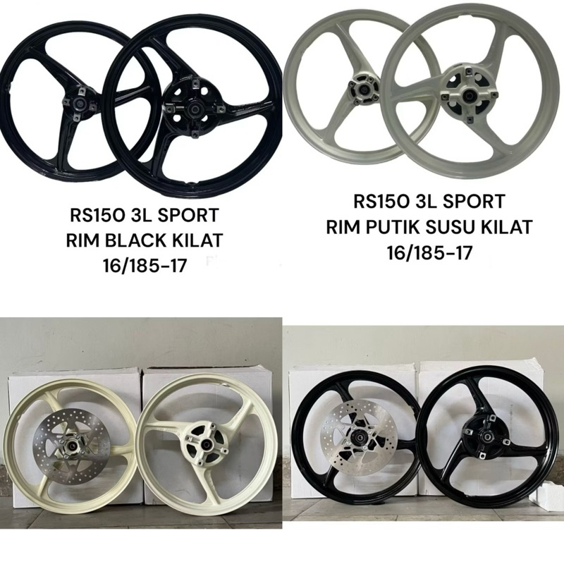 sportrim sport rim (enkei) 3 batang honda rs150 rs150 rsx150 rsx 150 1. ...