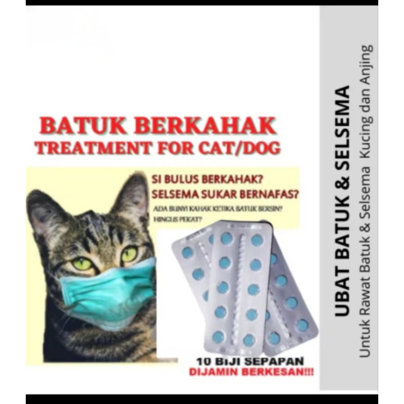 Ubat Batuk, kahak Bersin +sepapan 10 biji | Shopee Malaysia