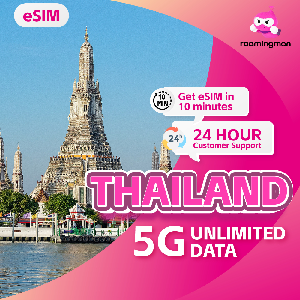 eSIM【Thailand】1-15Days HighSpeed Thailand Travel Prepaid Sim Card ...