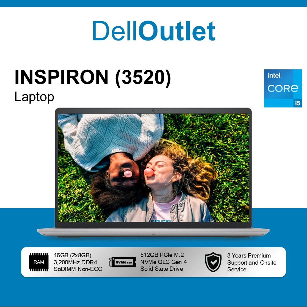 Dell Inspiron 15 3520 15.6" Laptop (i5-1135G7/i5-1235U/16GB RAM/512GB ...