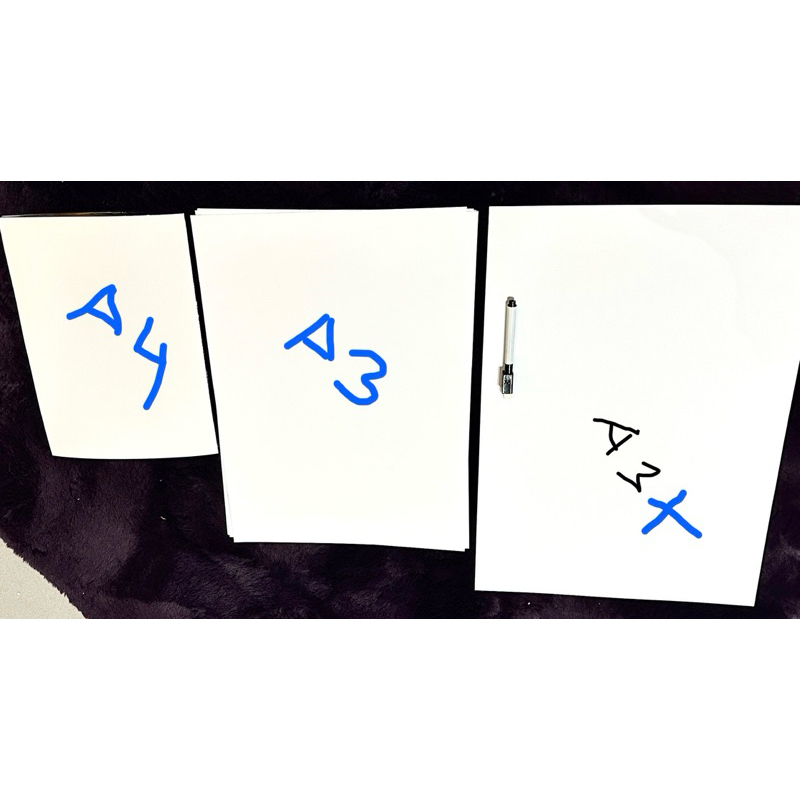 [AVS] Flashcard saiz A4 A3 A3+ | 230gsm | Boleh tulis dan padam ...