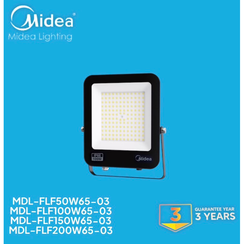 Midea LED Flood Light Outdoor IP66 MDL-FLF50W/100W/150W/200W65-03 ...