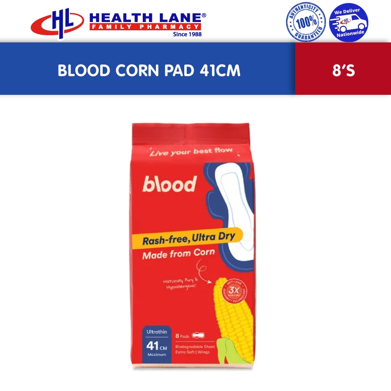 BLOOD CORN PAD 41CM (8'S) | Ultra-Thin and Absorbent | Shopee Malaysia
