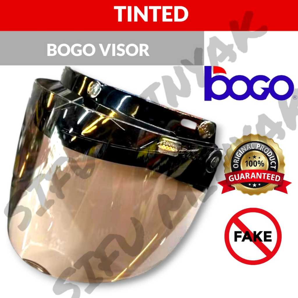 BOGO 3 BUTTONS VISOR BOGO CAP VISOR TINTED SUITABLE FOR HELMET MHR MS88 ...