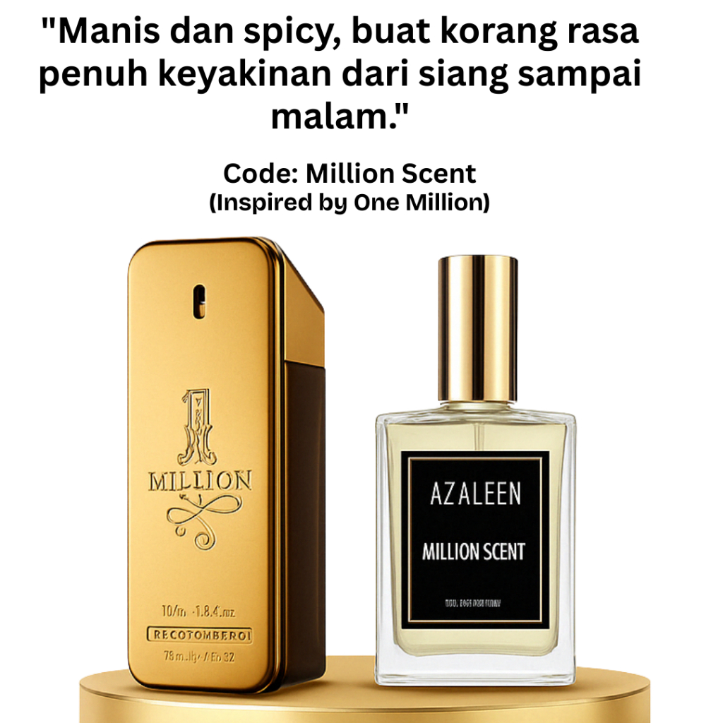 Azaleen Perfume Lelaki (13ml) | 16 Pilihan Dupe Wangian | Tahan Lama ...