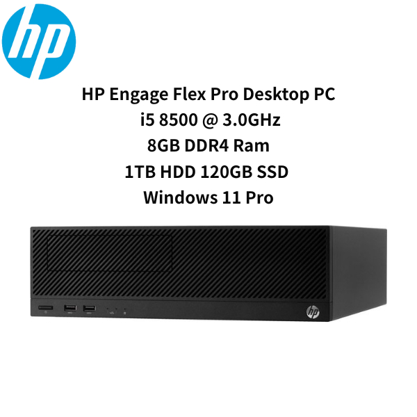 HP Engage Flex Pro Desktop PC | i5 8500 @ 3.0GHz | 8GB DDR4 Ram |1TB ...
