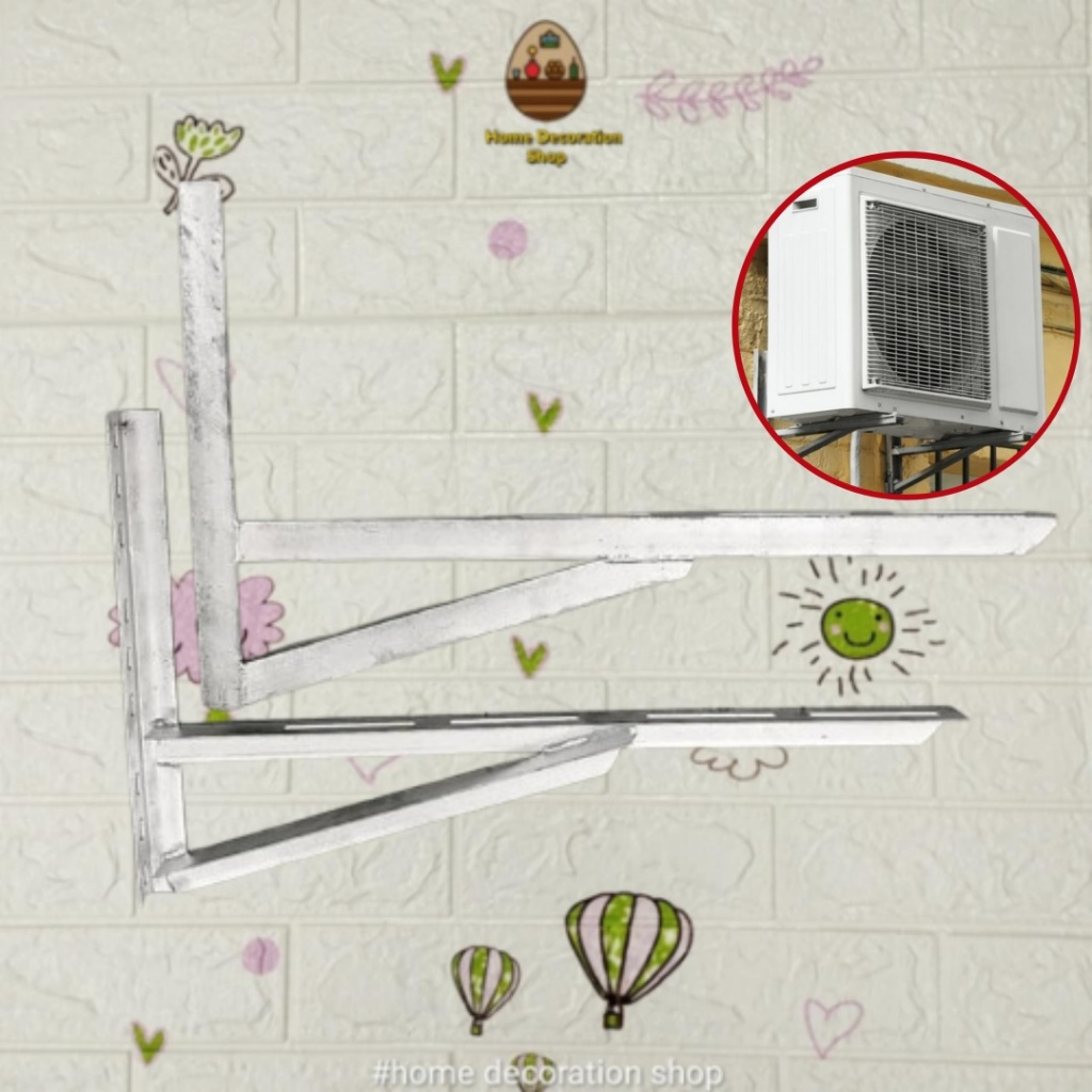 [ Outdoor Unit ] Bracket Aircond (1hp-5hp) Heavy Duty Stand Iron (L ...