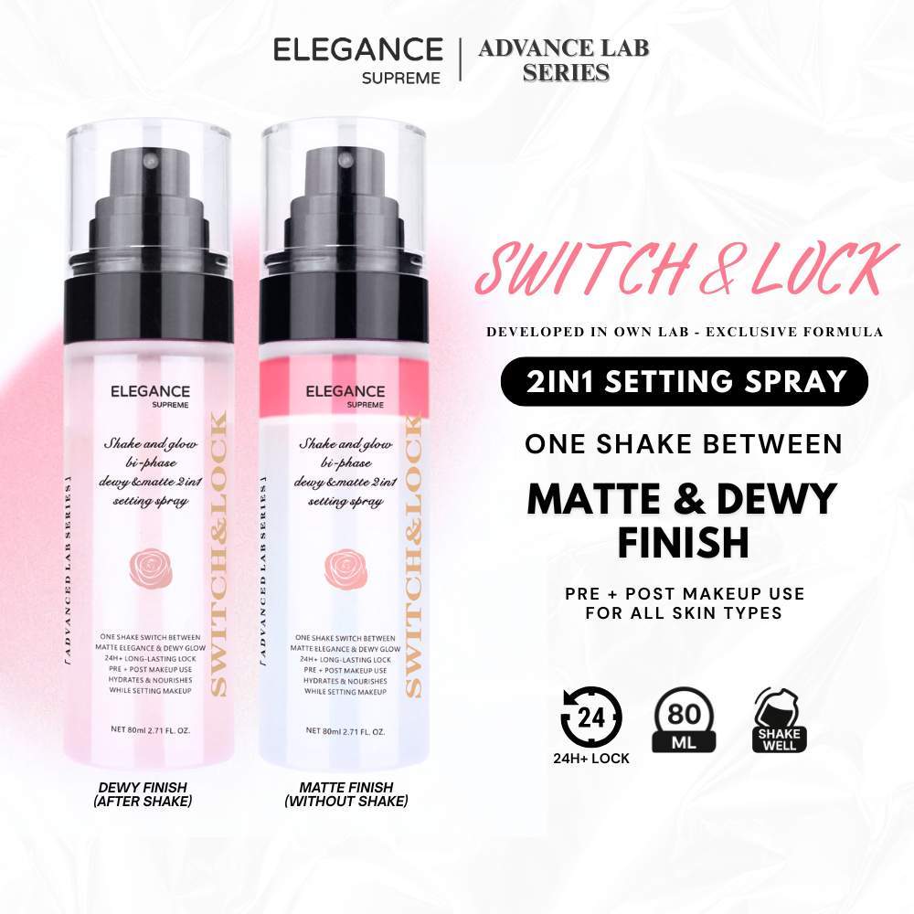[NEW] ELEGANCE SUPREME Shake and Glow BI-Phase Dewy & Matte 2IN1 ...