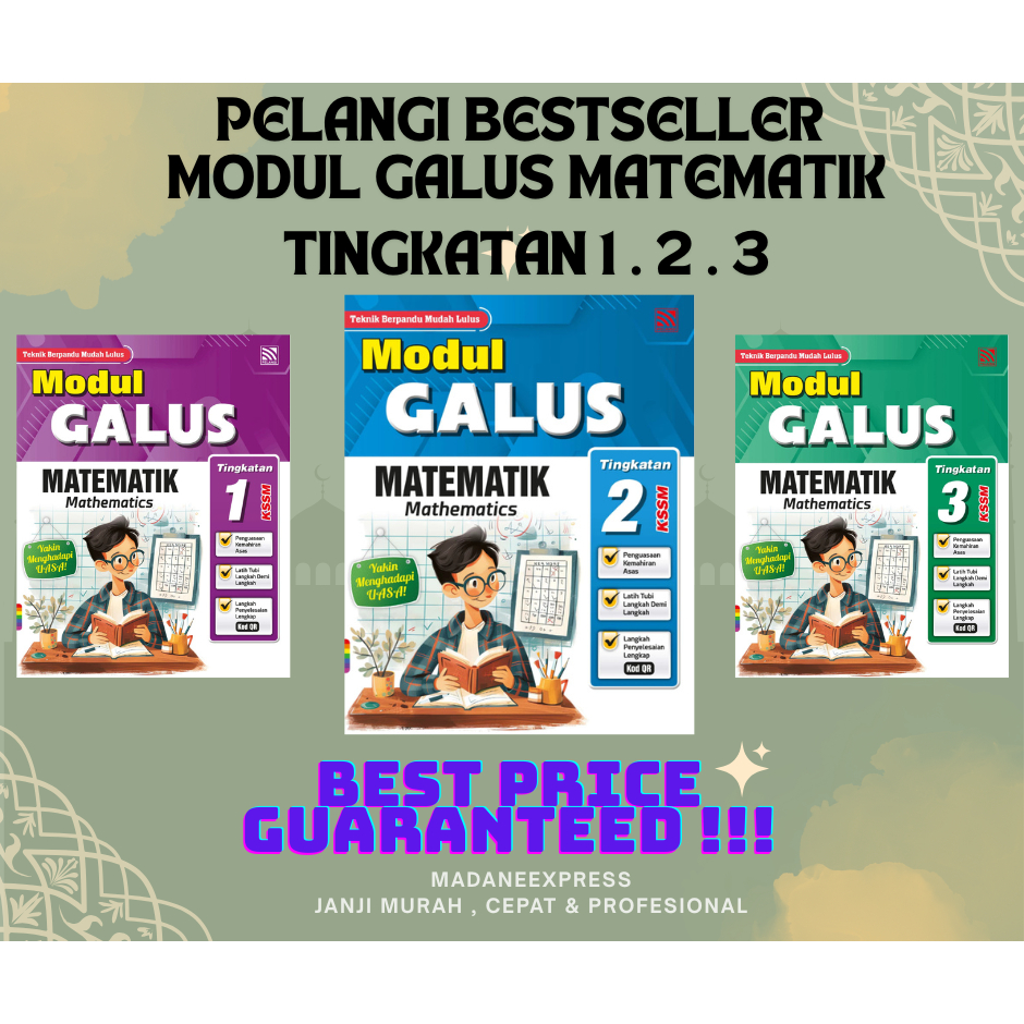 [XPRESS] PELANGI BESTSELLER : MODUL GALUS MATEMATIK TINGKATAN 1 . 2 . 3 | Shopee Malaysia