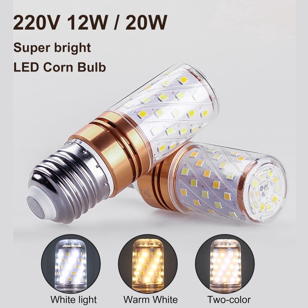 LED Light Bulb E27 LED Corn Bulbs Tricolor Lamp light 20W For Home ...
