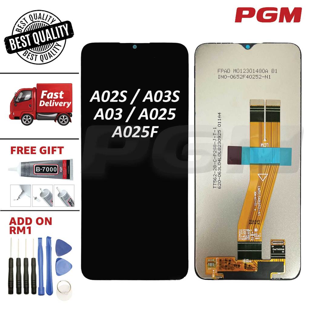 LCD TOUCH SCREEN DIGITIZER COMPATIBLE WITH SAM A02S / A025F / A025 ...