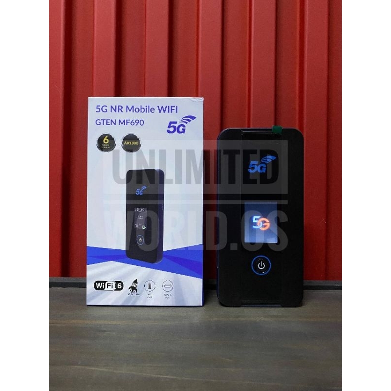 (5G Mifi) GTEN MF690 WiFi-6 SDX55 High Power 5000mah Capacity Battery ...