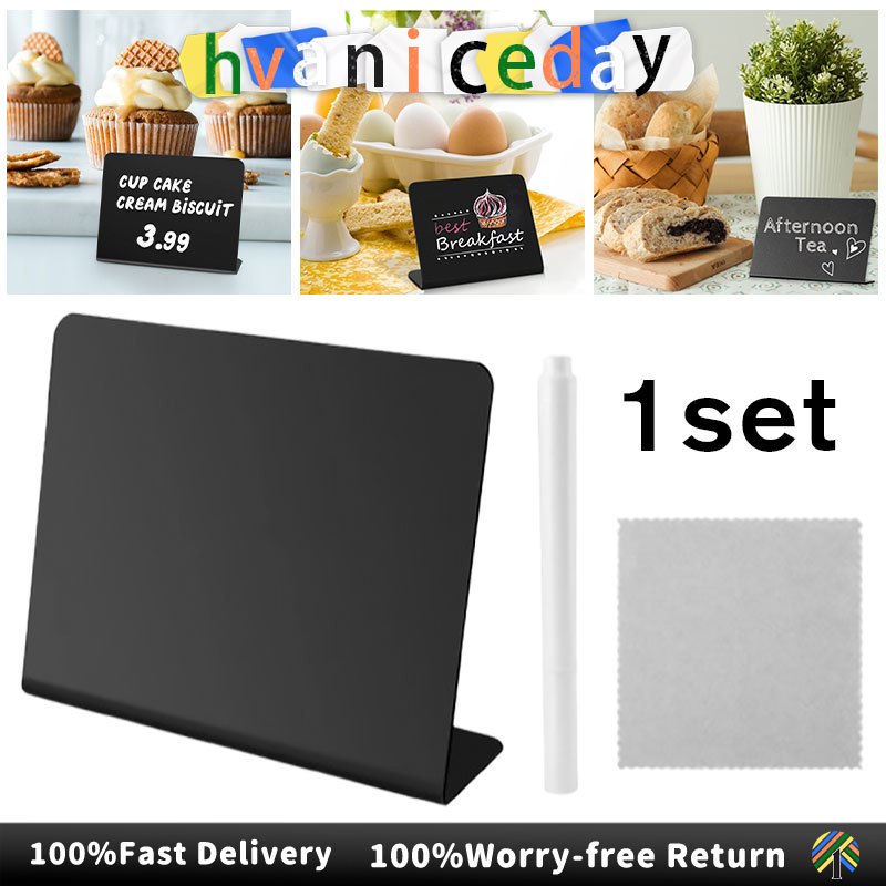 20pcs L-shaped Erasable Blackboard Signage Price Tag Clip Tanda Harga ...