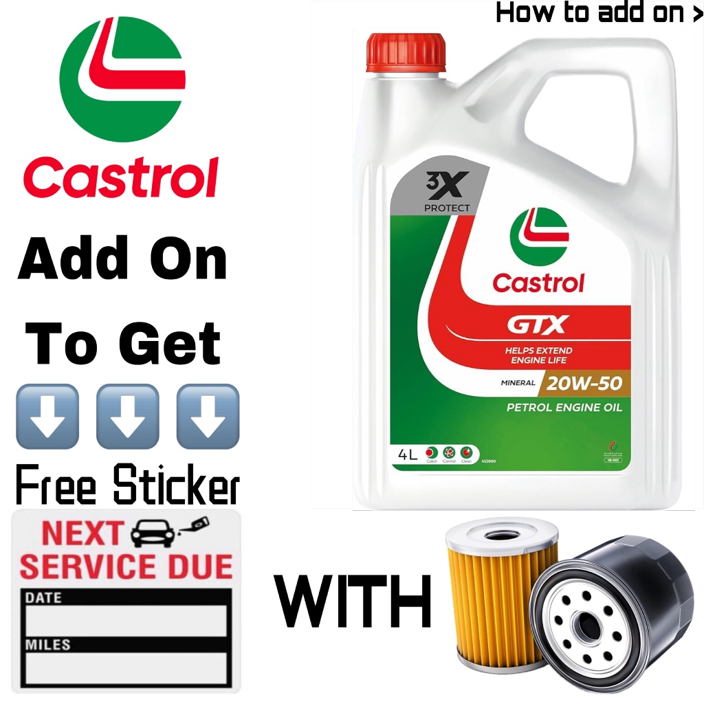 3436868 Castrol GTX 15W-40 Mineral Engine Oil 4 Liter | Shopee Malaysia