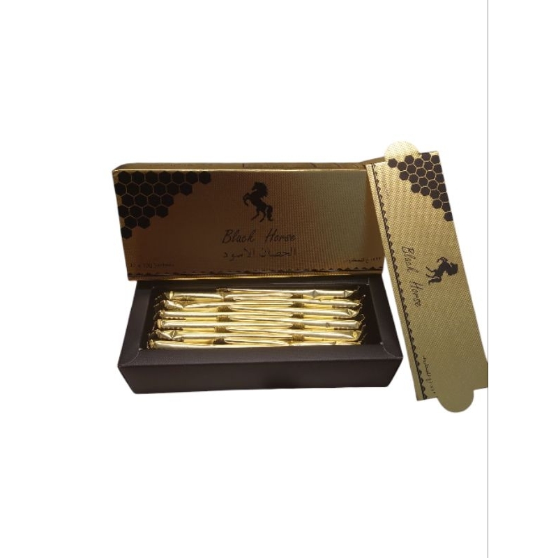 Original Royal Honey Black Horse Golden Box 12Sachets 10g | Shopee Malaysia