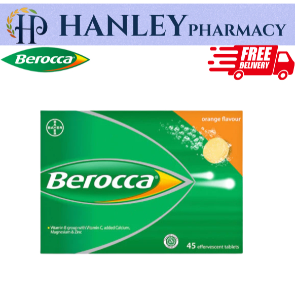 BEROCCA(EXP 11/2027) ORANGE EFFERVESCENT TABLET 45'S/30'S/15'S | Shopee ...
