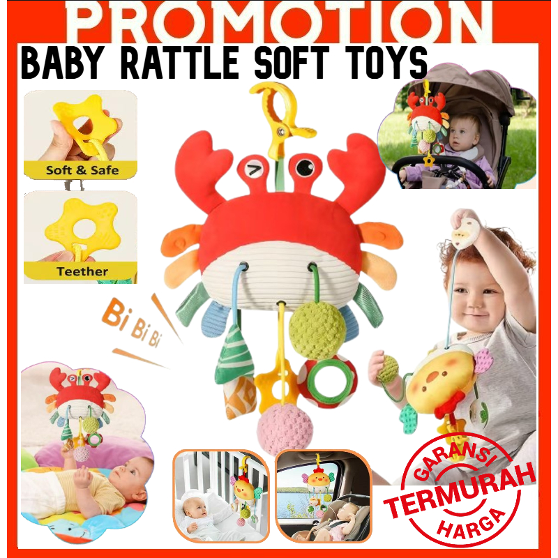 ~Ship From KL~ Baby Toys Infant Newborn Rattle Toys Stroller Bed Cot ...