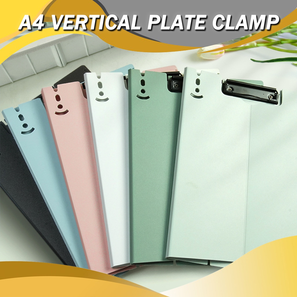 A4 Clip File Vertical Plastic Folder Document Foam Board Writing Pad ...