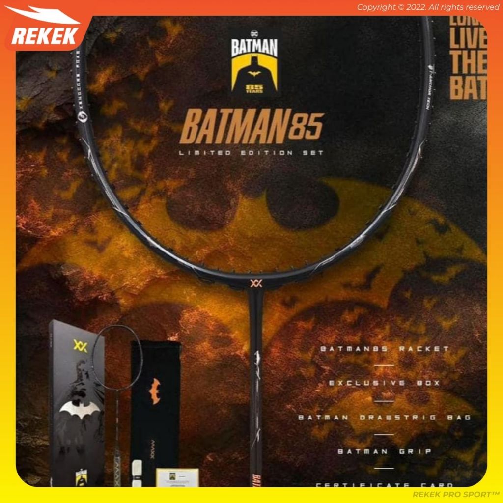 MAXX Batman Dark Knight Collaboration LIMITED EDITION Raket Badminton ...