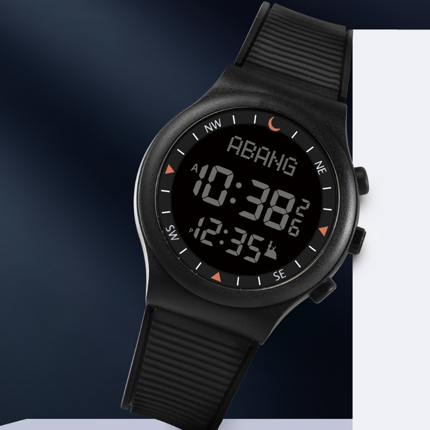 BURUJ QIBLA i TERBARU JAM TANGAN AZAN, JAM KIBLAT WAKTU SOLAT JAM TULIS ...