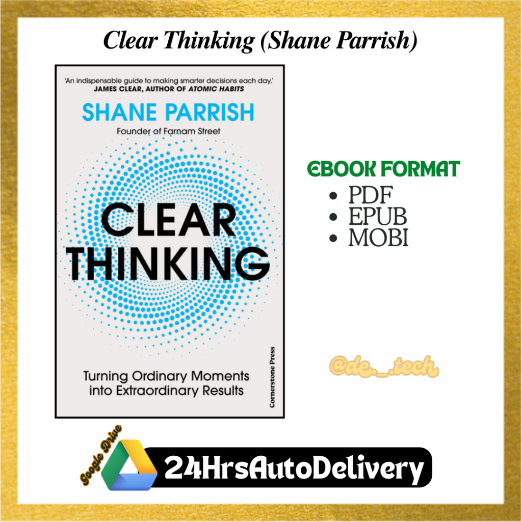 Clear Thinking (Shane Parrish) | Shopee Malaysia