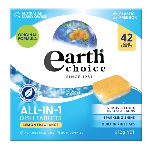 Earth Choice All in One Dishwashing Tablets 42 Tablets-672g | Shopee ...