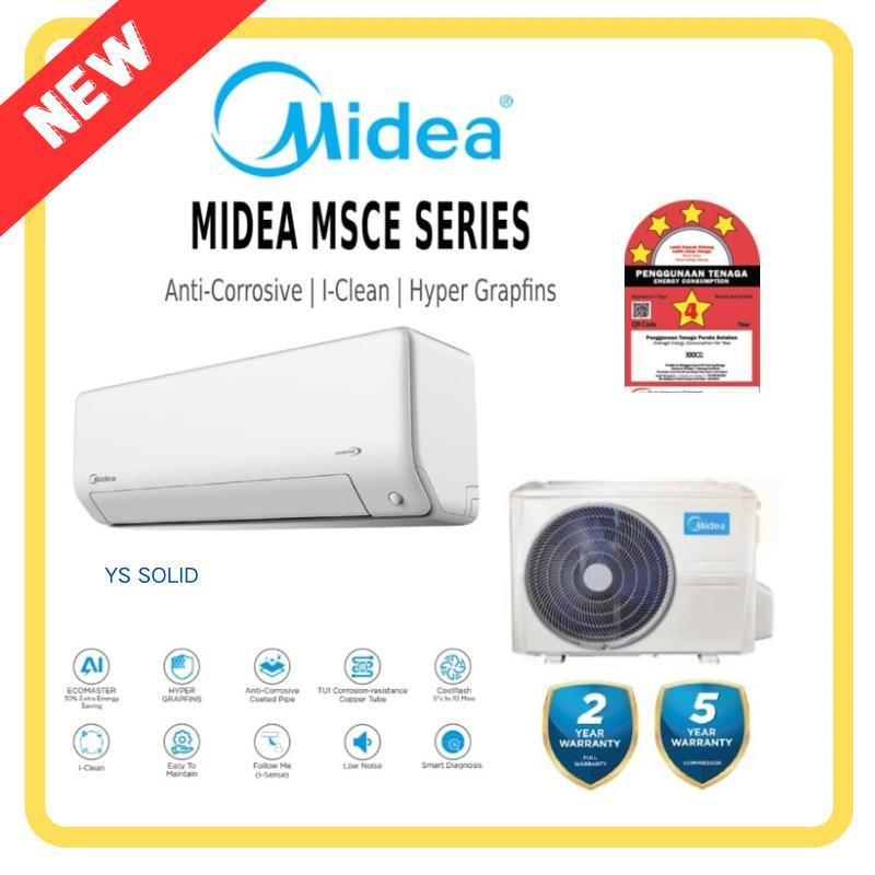Midea Inverter 4star R32 Air-Conditioners 1.0hp_1.5hp_2.0hp_2.5hp(MSCE_CRFN8) | Shopee Malaysia
