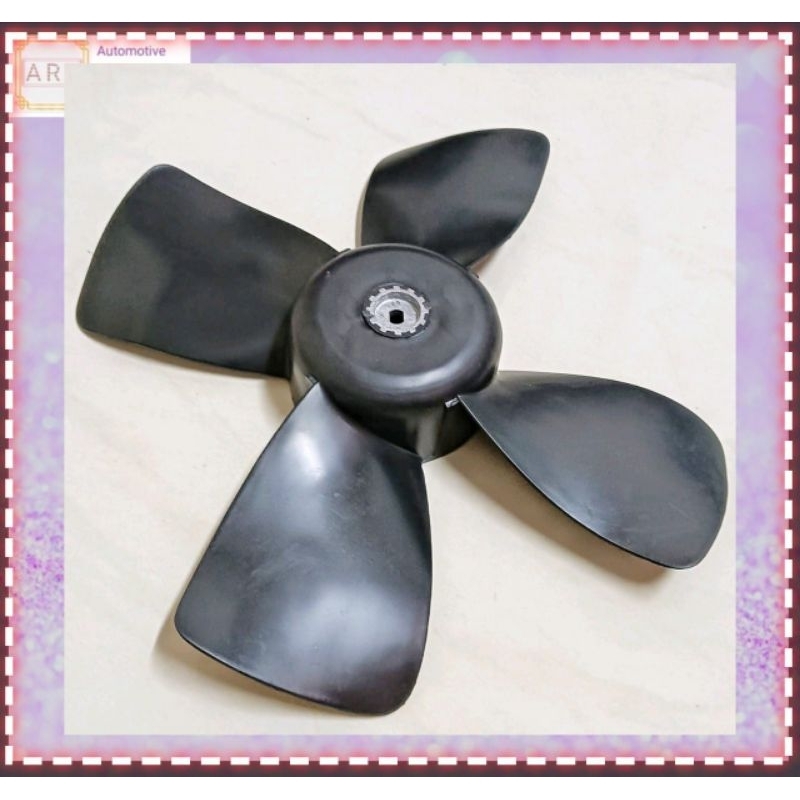 Fan Blade Wira (denso type)(4leaf) (radiator)(beza motor besar atau ...