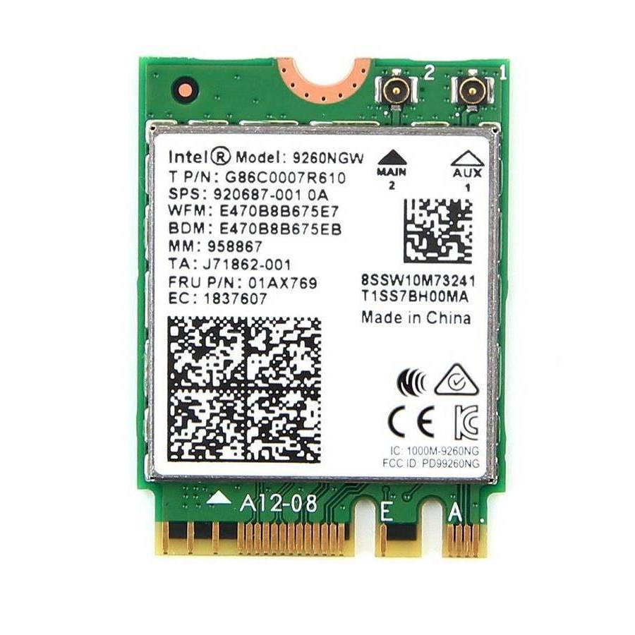 Intel 9260NGW Dual Band 1730Mbps Wireless AC 9260 M.2 2230 Bluetooth ...