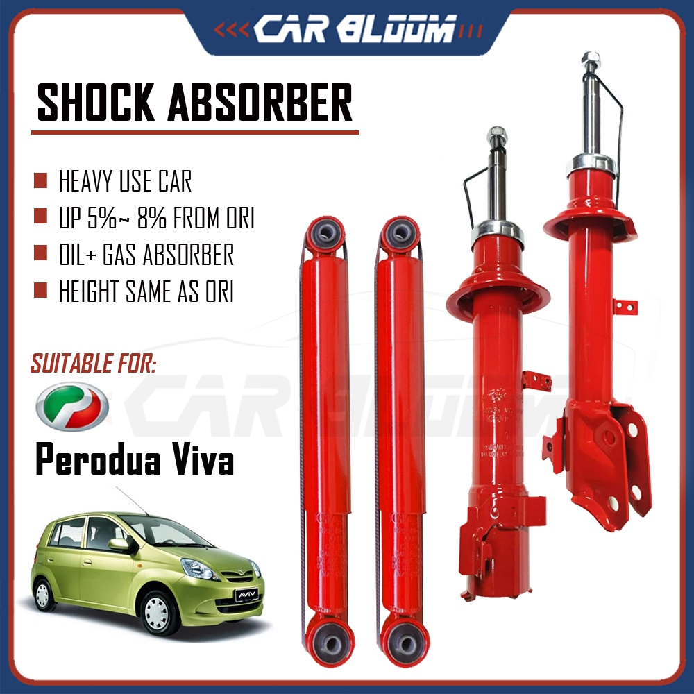 2/4pcs Heavy Duty Car Absorber for Perodua Viva 07-14Y Shock Absorber ...
