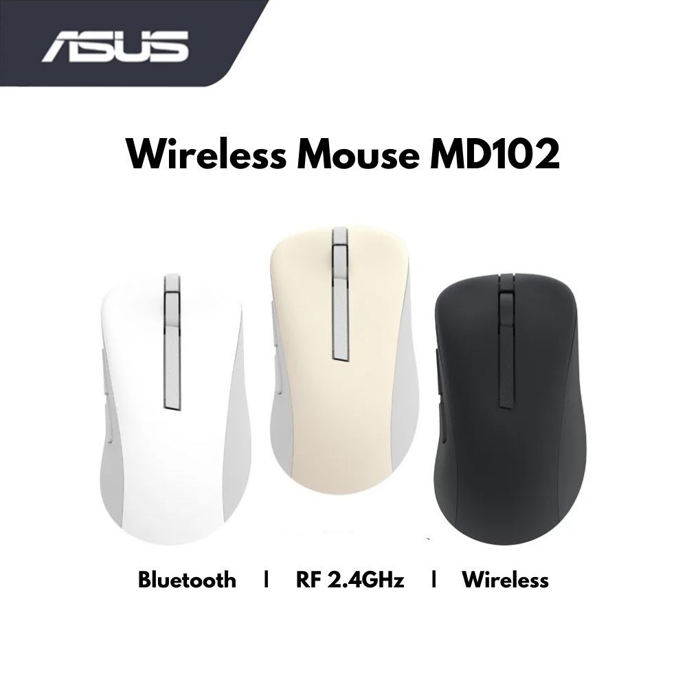 MOUSE ASUS DUAL MODE MD102 (BEIGE / DARK GRAY / WHITE) | Shopee Malaysia