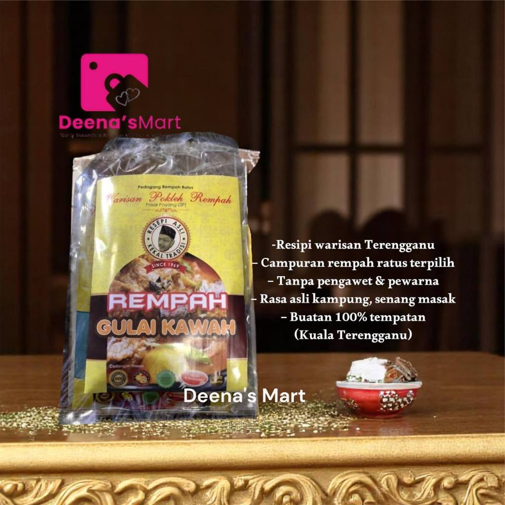 Rempah Gulai Kawah Pok Leh| Rempah Tradisional Terengganu| Rempah ...