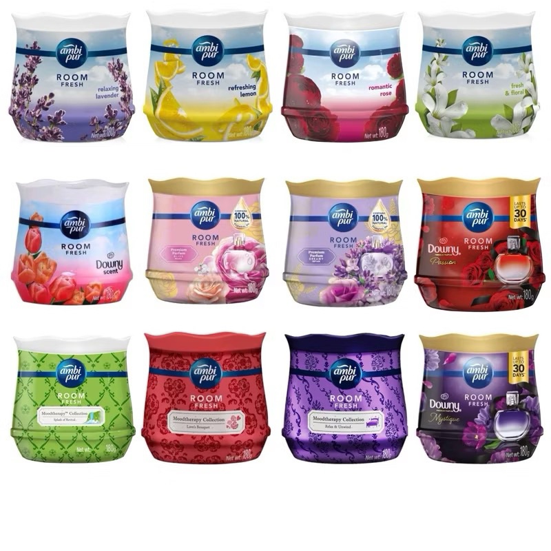 AMBI PUR Gel Room Fresh Scent Air Fresheners 180g Relaxing Lavender ...