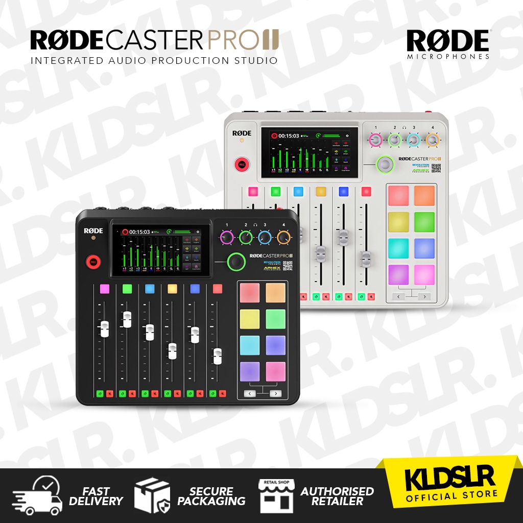 Rode RODECaster Pro II Integrated Audio Production Studio With Mixer ...