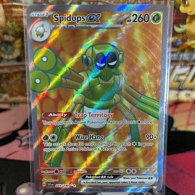 Pokemon TCG - SV Scarlet & Violet Base - Spidops EX FA - 223/198 ...