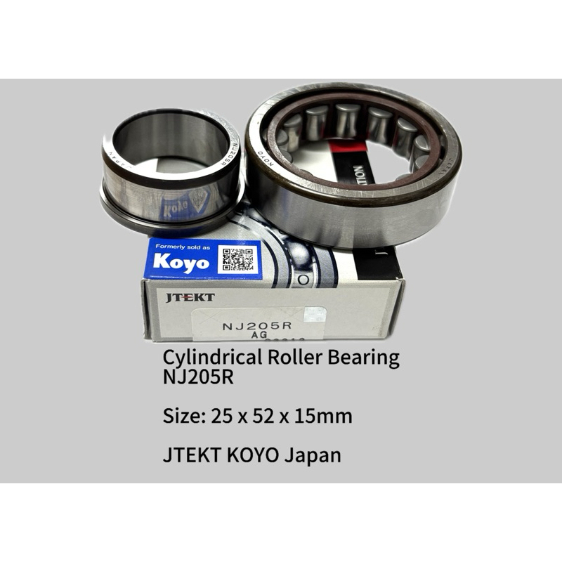 KOYO NJ205 (6205 ), NJ204 (6204 ), NJ203 ( 6203 ) CYLINDRICAL ROLLER ...