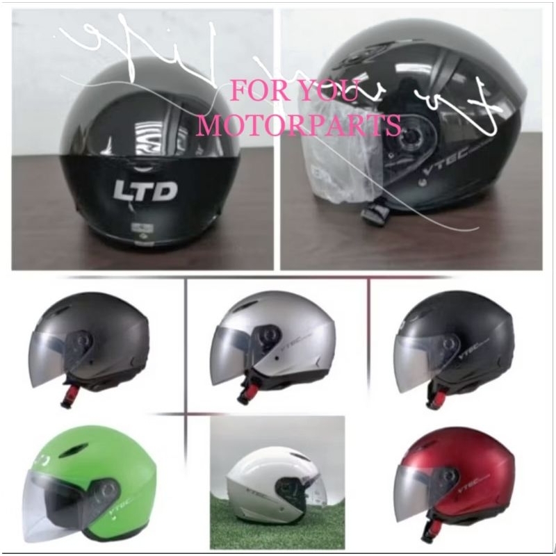 LTD VTEC MONO HELMET 100% ORIGINAL (HELMET STENG/HELMET SEPARUH/HALF ...