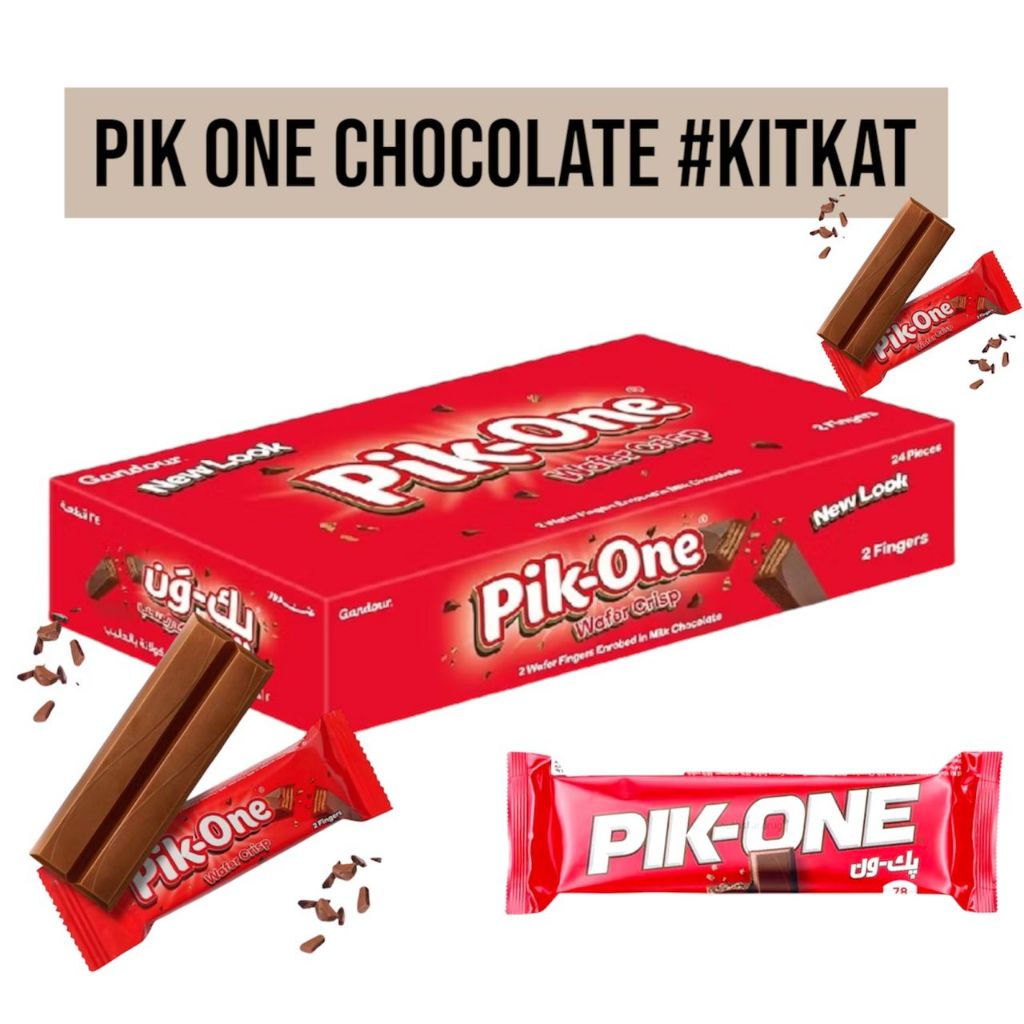 Pik One Crispy Wafer Coated In Smooth Creamy Milk Chocolate 15.5g ...