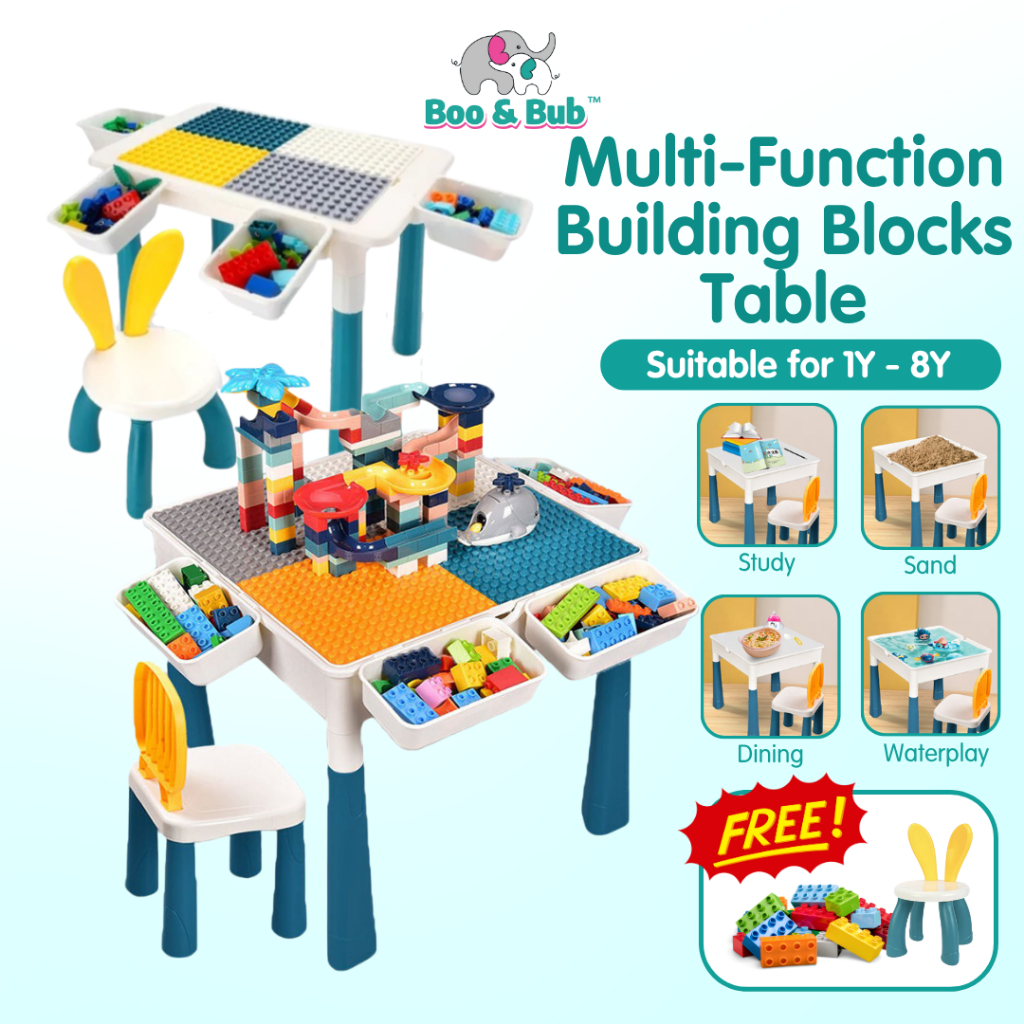 🔥Boo&Bub Multi Function Children Building Blocks Table | Learning ...