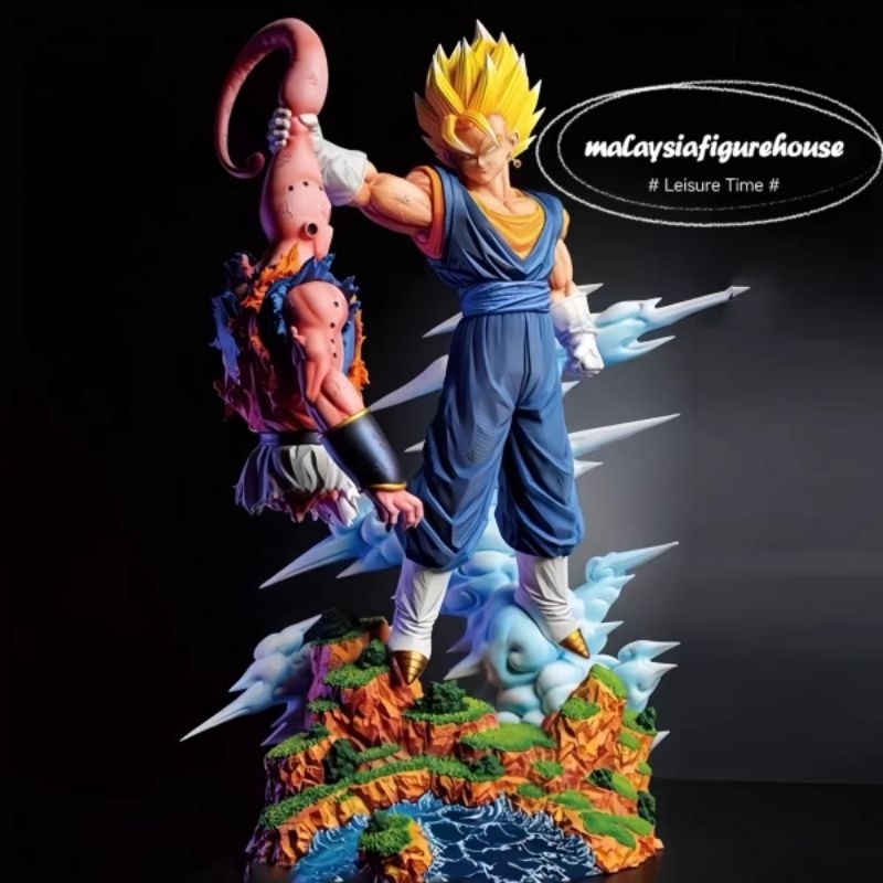🔥READY STOCK🔥34CM DRAGON BALL CS VEGITO VS MAJIN BUU 2 HEAD COPY RESIN ...