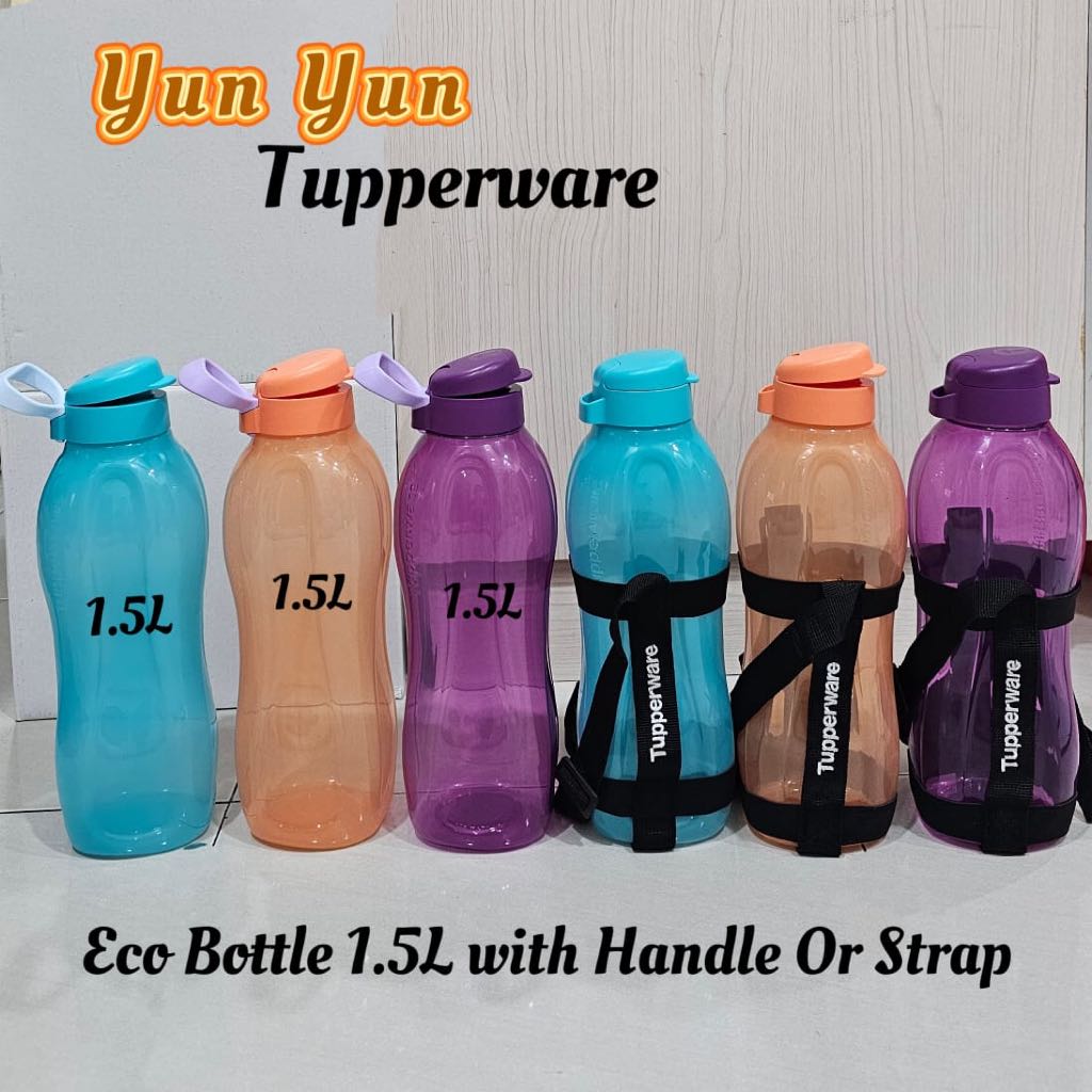 Tupperware Eco Bottle 1.5L - With Handle / Strap / NO Handle | Shopee ...