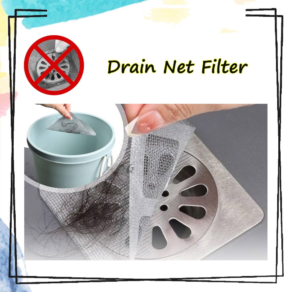 Disposable Drain Net Filter Bathroom Anti Drain Blocking From Hair And ...