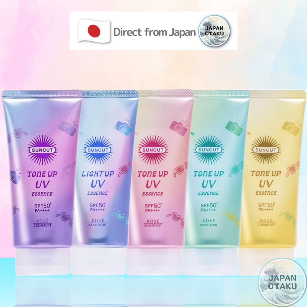 KOSE Suncut Tone Up UV Essence SPF50+ PA++++ 80g Sunscreen Light up ...