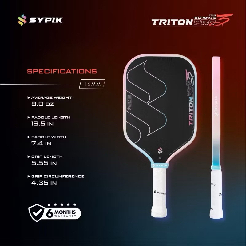 [READY STOCK] Sypik Triton Pro 3 Ultimate Gen 3 Pickleball Paddle ...