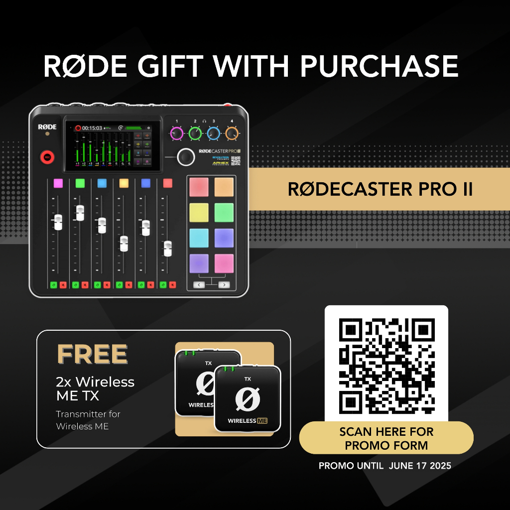 RODE Caster Pro II | Integrated Audio Production Studio | Shopee Malaysia