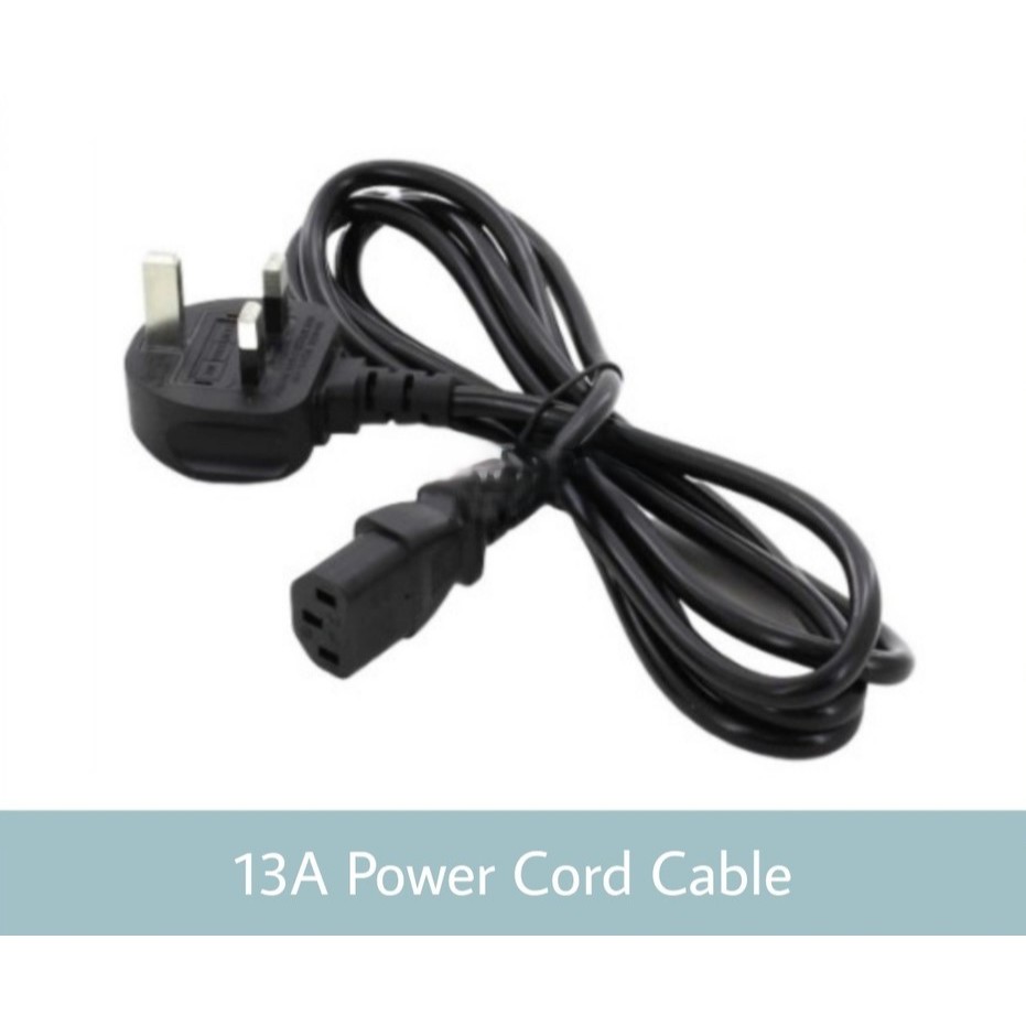 3 Pin UK Power Cord Cable 1.5m/7m Power Supply for Desktop PC Monitor ...