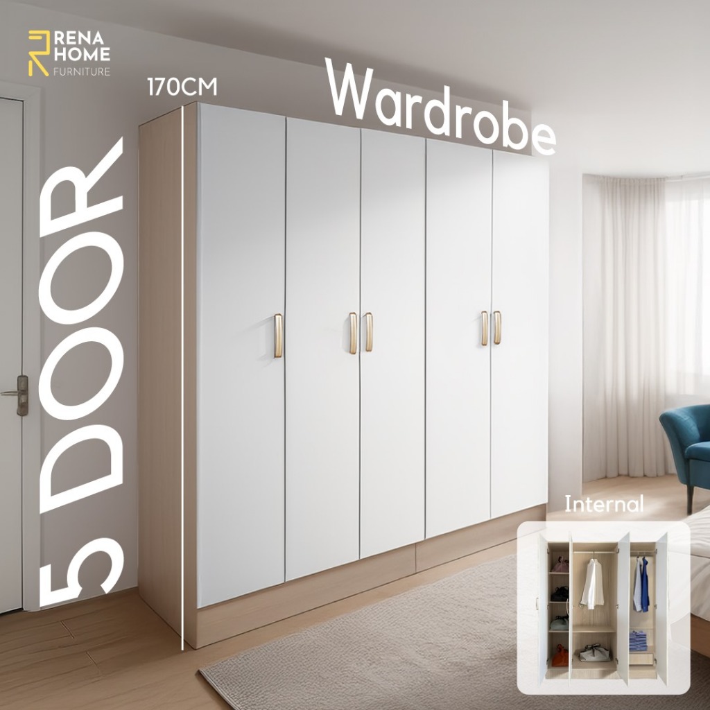 [NEW ARRIVALS] 6 Door Wardrobe | 4 Door Wardrobe | Bedroom Wardrobe ...